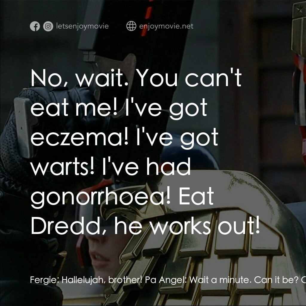 特警判官電影金句：Judge Dredd: It's a lie! The evidence has been fals ...