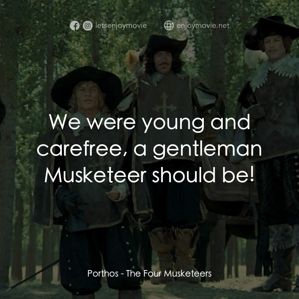 Porthos Quotes The Three Musketeers (1973) Michael York As