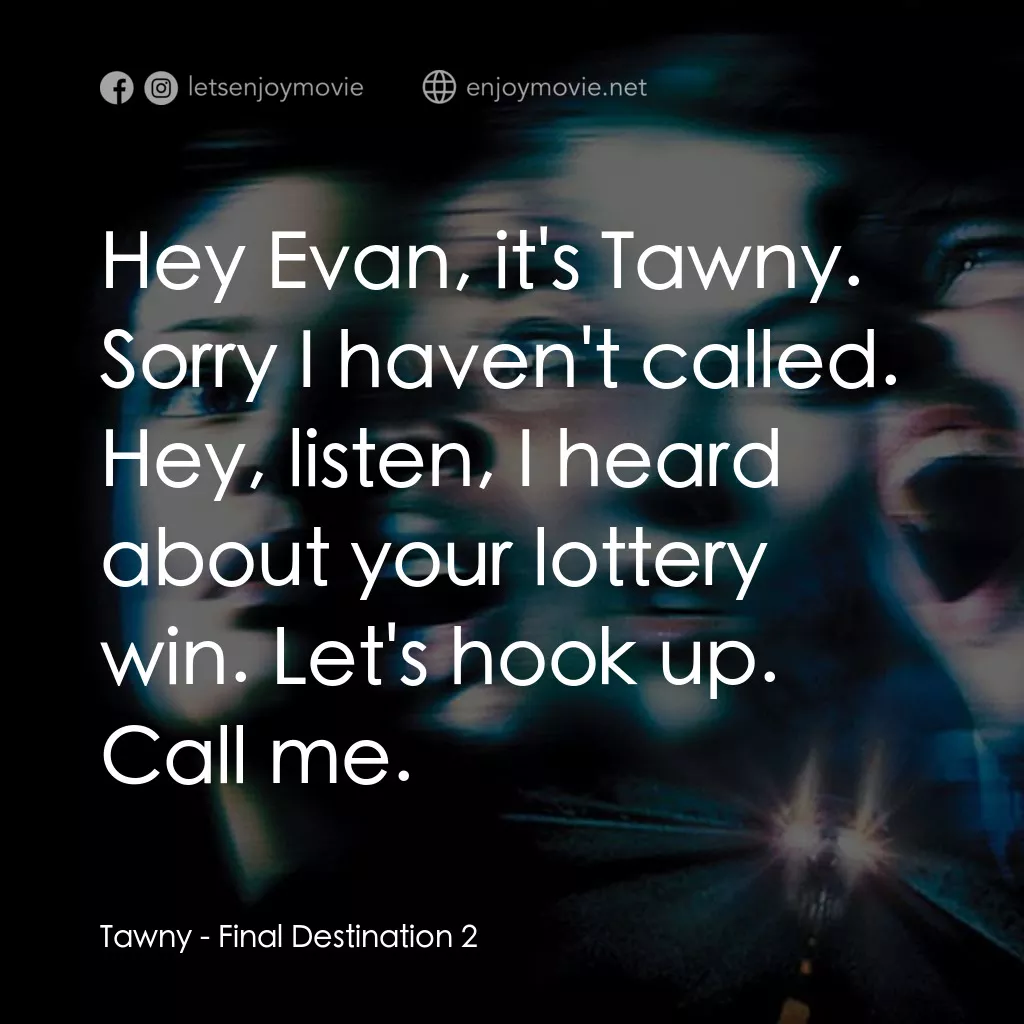 絕命終結站2電影金句：Kimberly Corman: If Clear was right, that means No ...