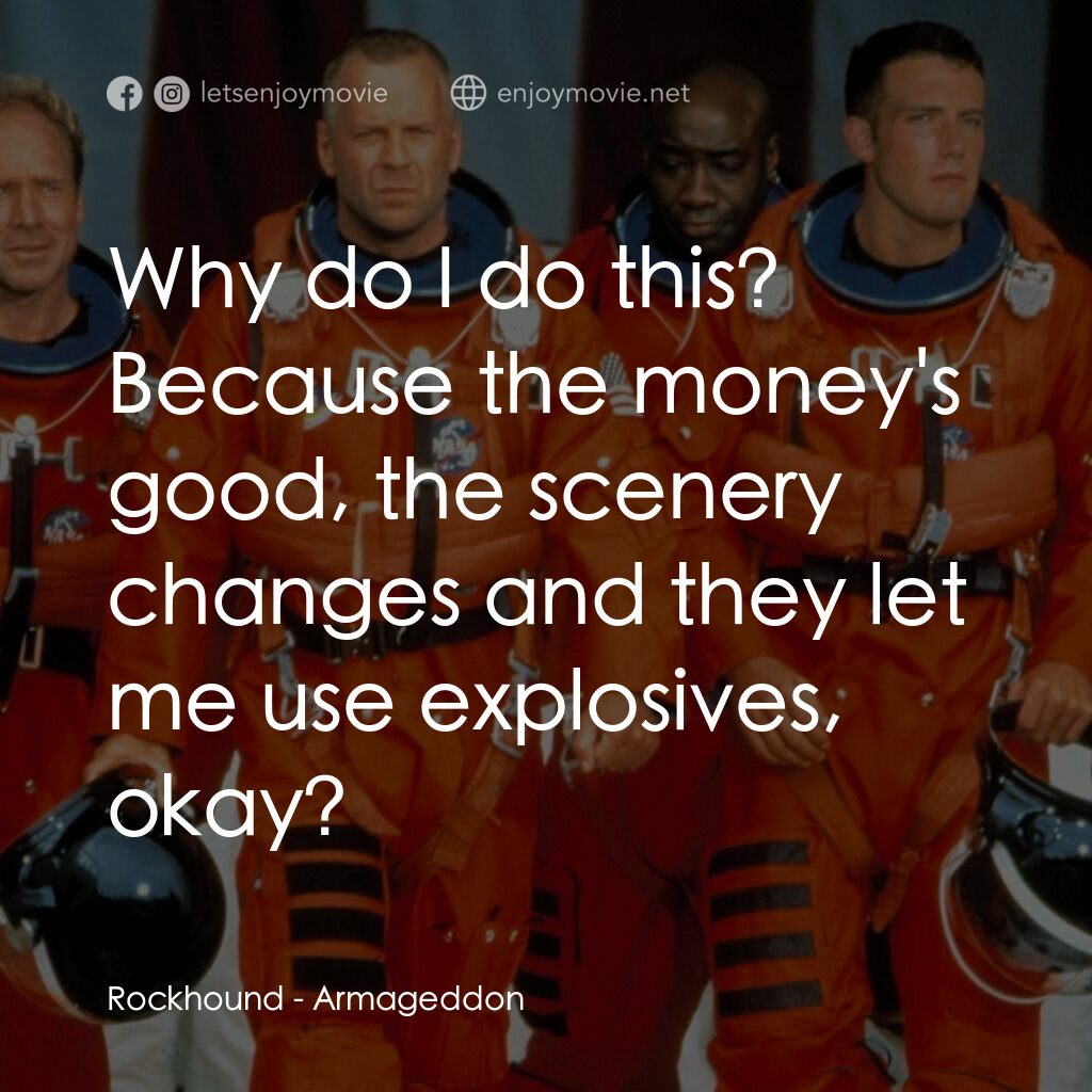 Armageddon Movie Quotes 60 Photos - Moonagedaydream.film